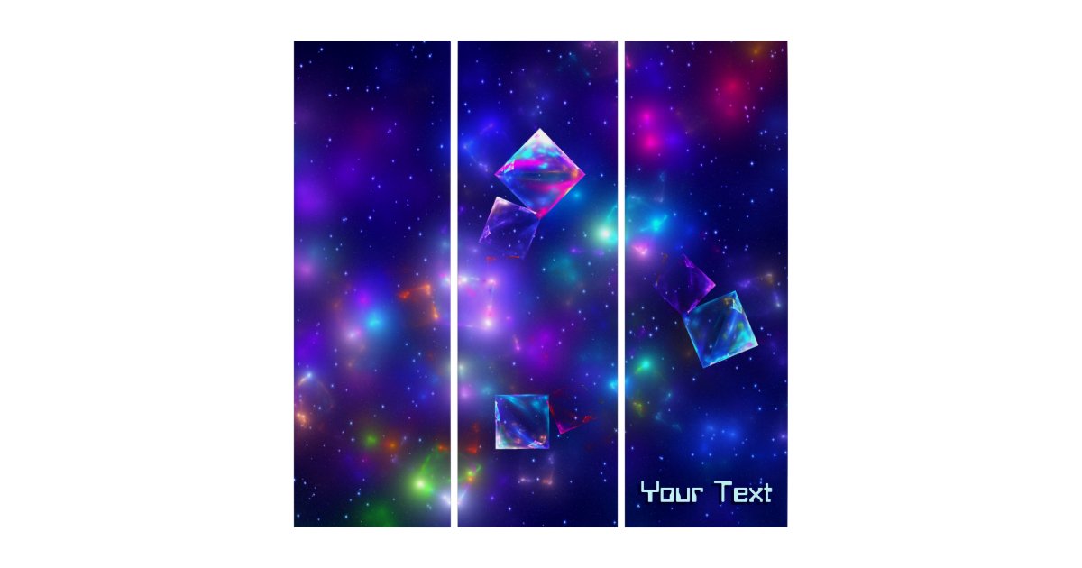 Cosmic Cubes Triptych | Zazzle