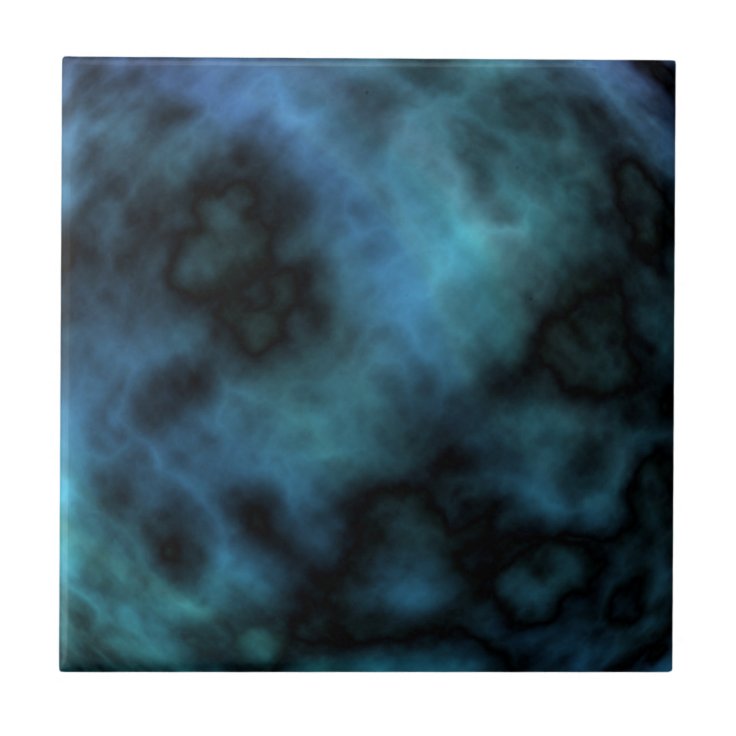 Cosmic Faux Blue Marble Ceramic Tile | Zazzle