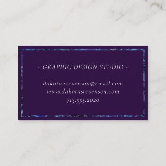 Cosmic Galaxy | Blue Purple and Pink Lightening Business Card | Zazzle