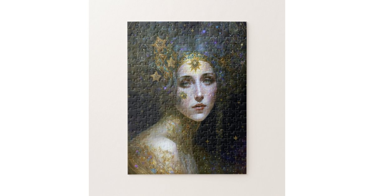 Cosmic Goddess Fantasy Art Jigsaw Puzzle | Zazzle