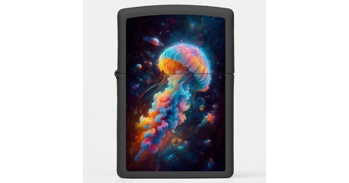 Cosmic Jellyfish Artwork Zippo Lighter | Zazzle