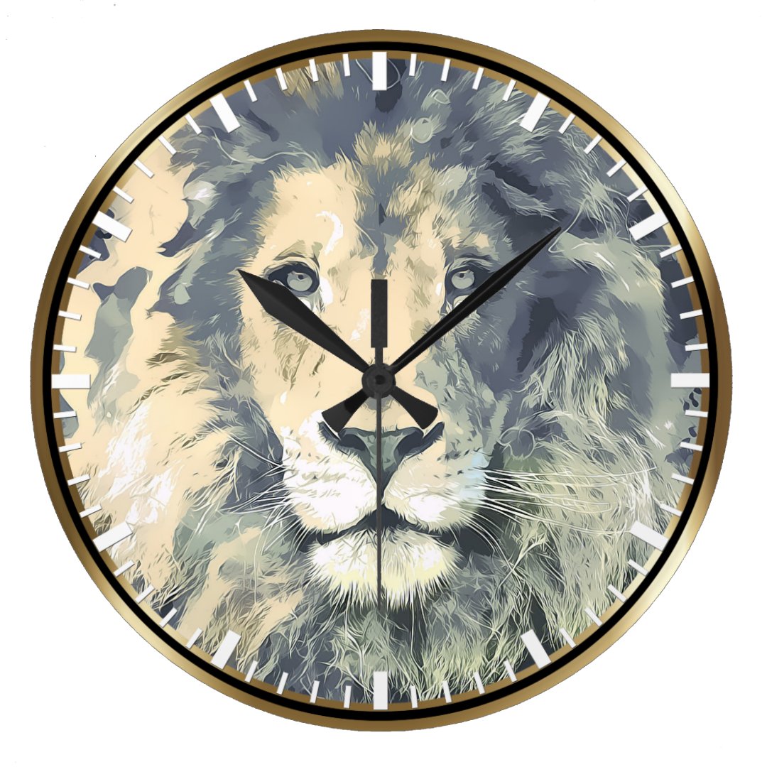 COSMIC LION KING | Custom Wall Clock | Zazzle