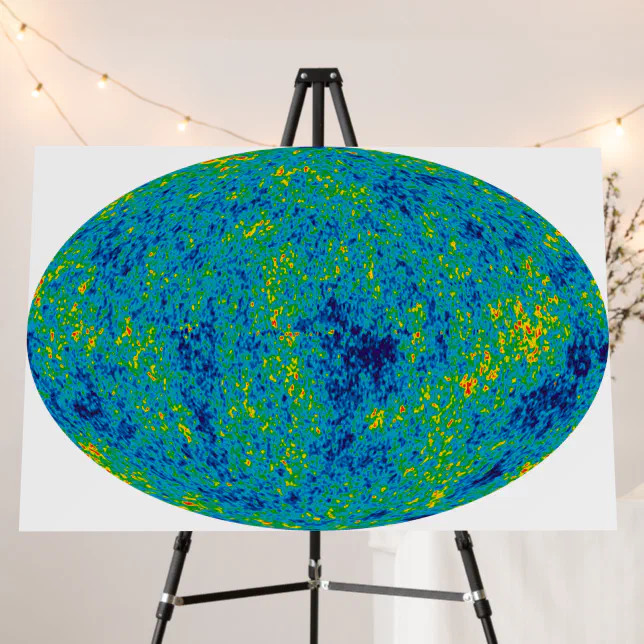 Cosmic Microwave Background Map Foam Board | Zazzle