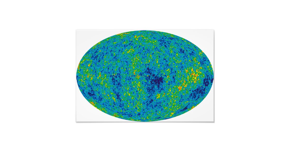 Cosmic Microwave Background Map Photo Print | Zazzle