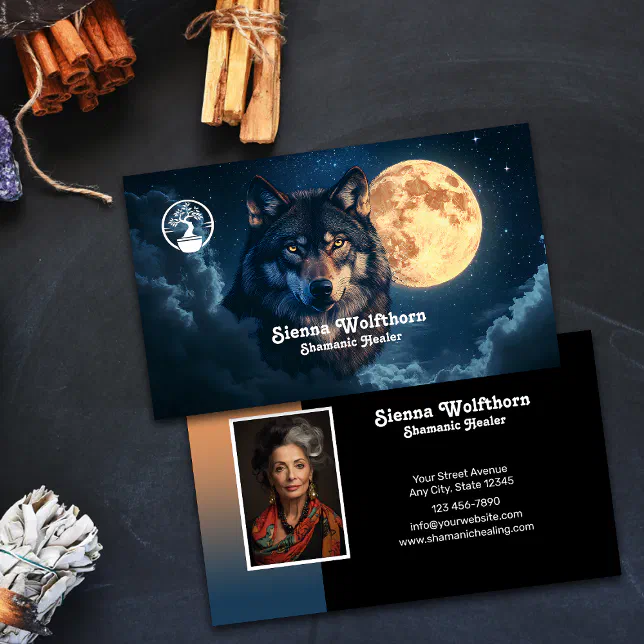 Cosmic Shamanic Healer Business Card | Zazzle