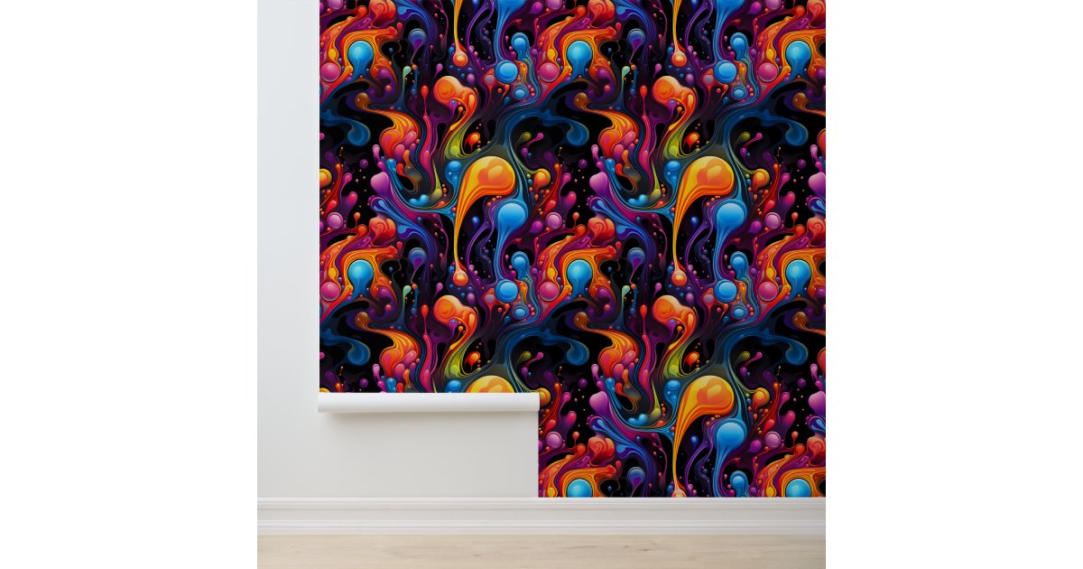 Cosmic Viscosity Abstact Wallpaper | Zazzle