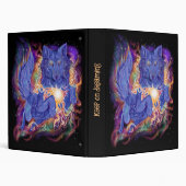 Cosmic Wolf 3 Ring Binder | Zazzle