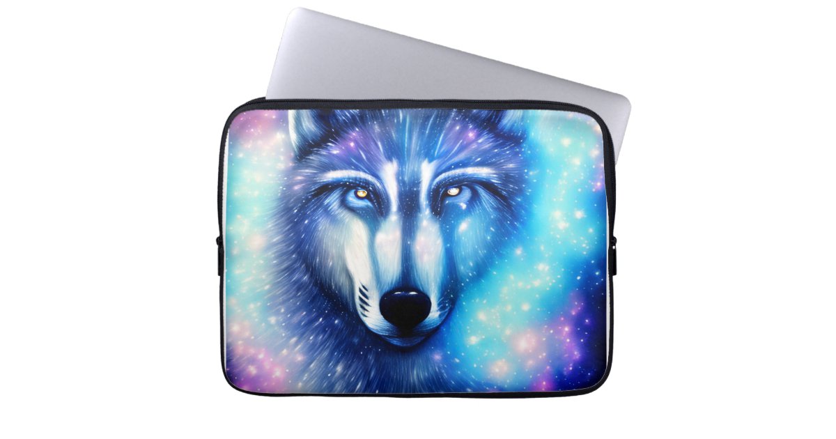 Cosmic Wolf Laptop Sleeve | Zazzle