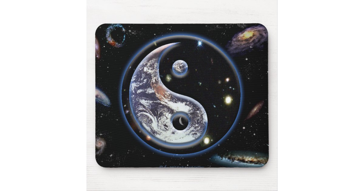 Cosmic Yin Yang Mouse Pad | Zazzle