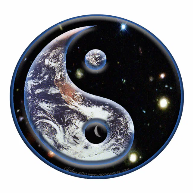 Cosmic Yin Yang Statuette | Zazzle