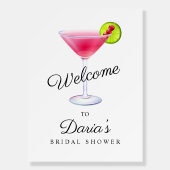 Cosmo Cocktail Welcome Sign | Zazzle