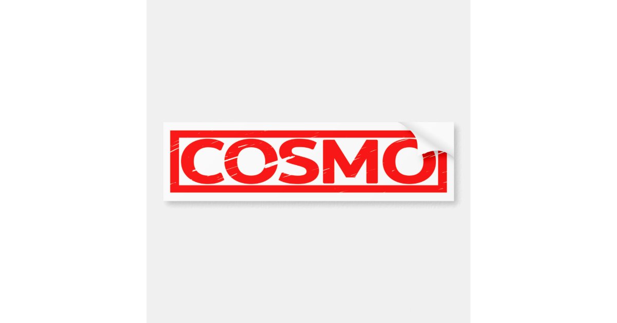 Cosmo Stamp Bumper Sticker | Zazzle