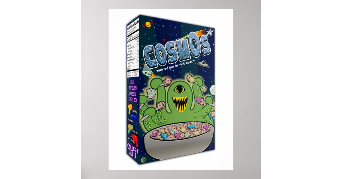 COSMOS Cereal Box Poster | Zazzle