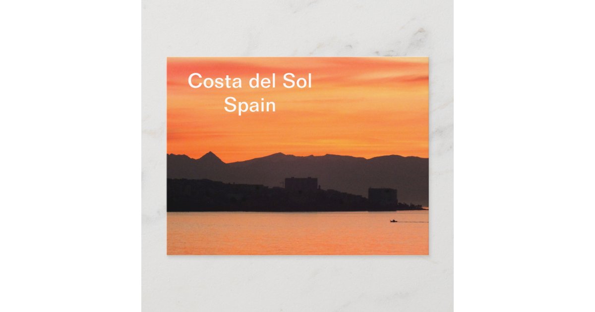 Costa del Sol, Spain Postcard | Zazzle
