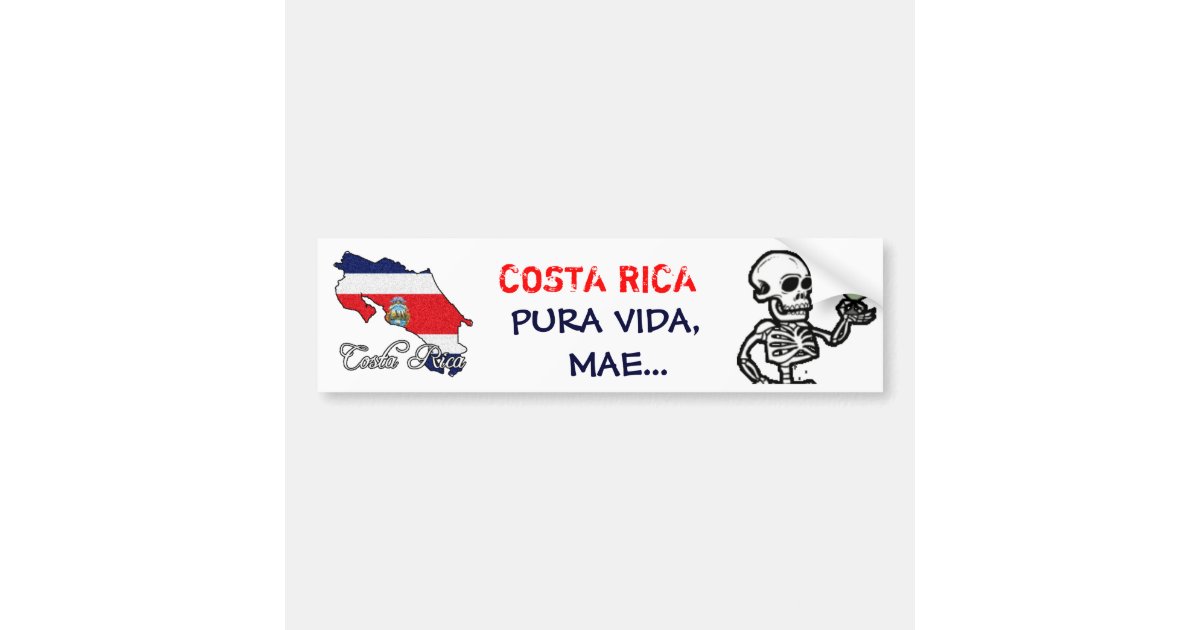 Costa Rica Bumper Sticker - Customized | Zazzle