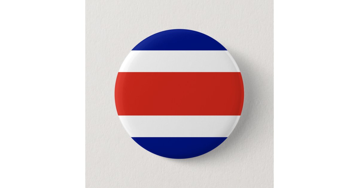 Costa Rica Civil Flag Button | Zazzle