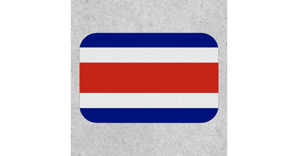 Costa Rica Civil Flag Patch | Zazzle
