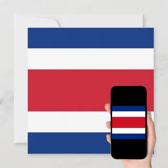 Costa Rica Flag Invitation | Zazzle