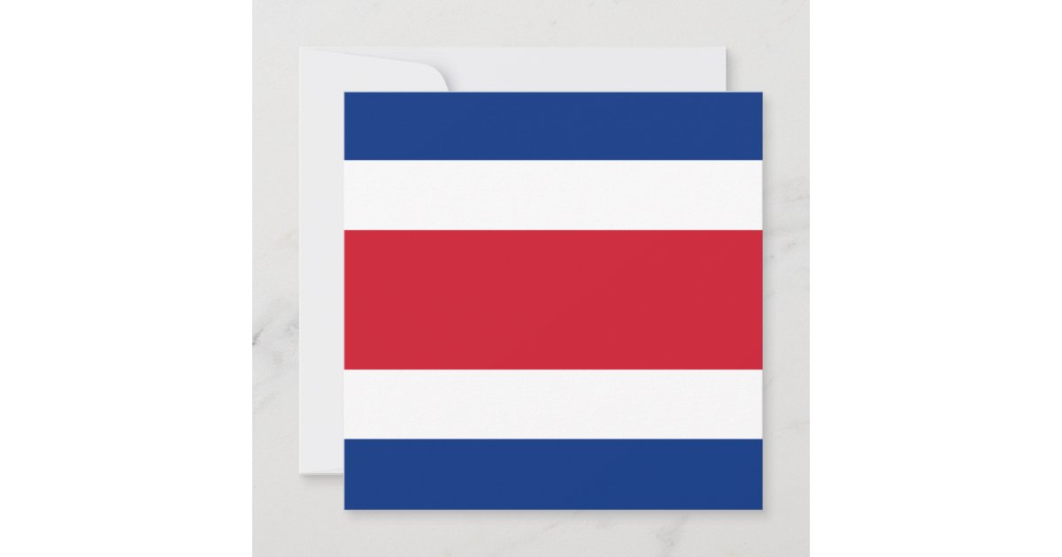 Costa Rica Flag Invitation | Zazzle