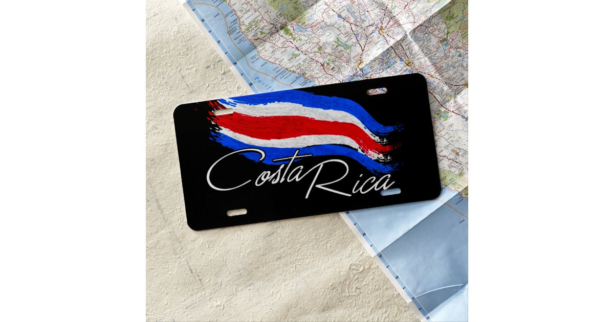 Costa Rica Flag License Plate | Zazzle