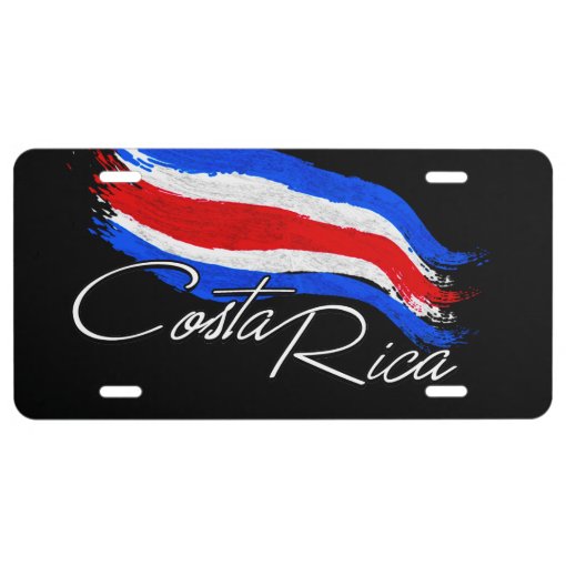 Costa Rica Flag License Plate | Zazzle