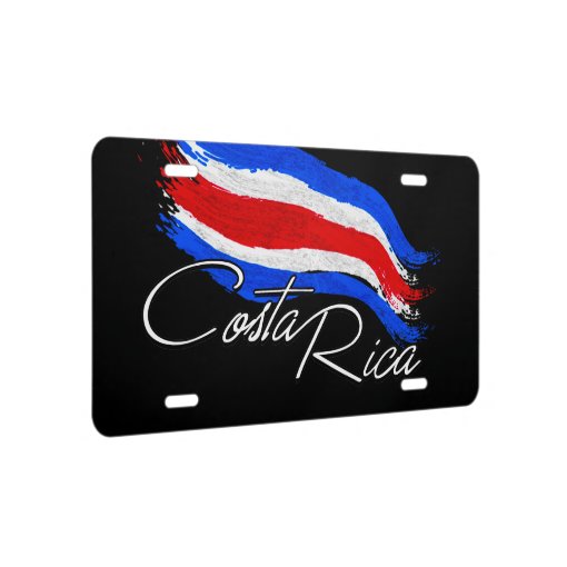 Costa Rica Flag License Plate | Zazzle