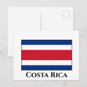 Costa Rica Flag Postcard | Zazzle