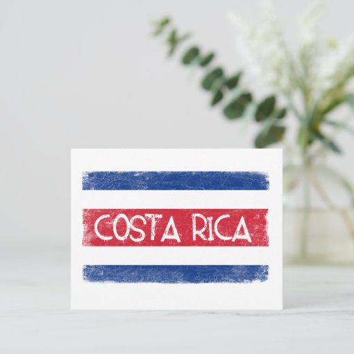 Costa Rica flag Postcard | Zazzle