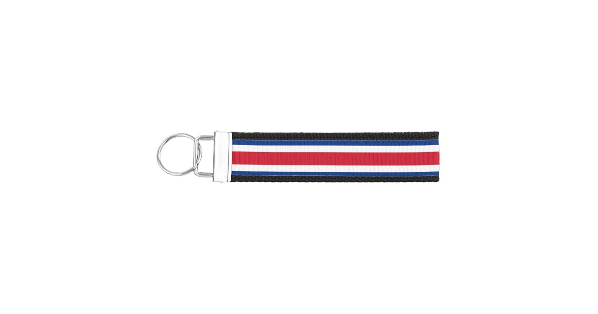 Costa Rica flag Wrist Keychain | Zazzle