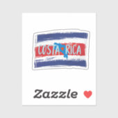 Costa Rica Map Sticker | Zazzle