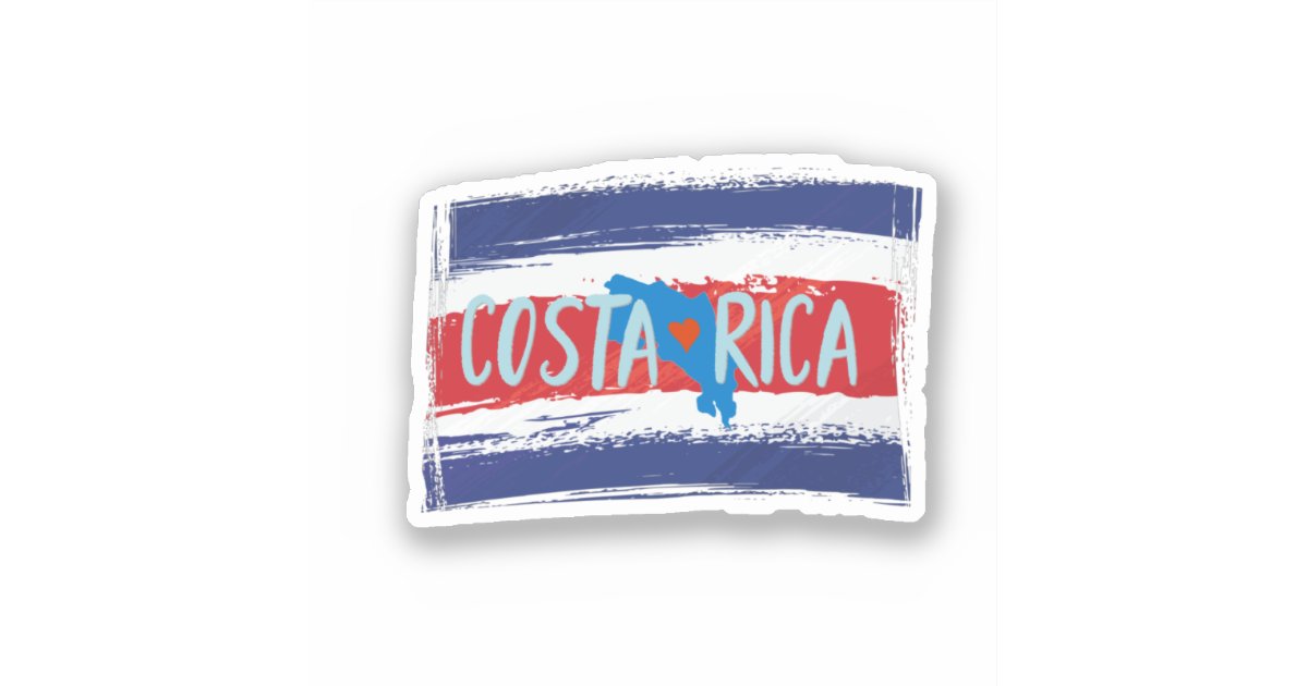 Costa Rica Map Sticker | Zazzle