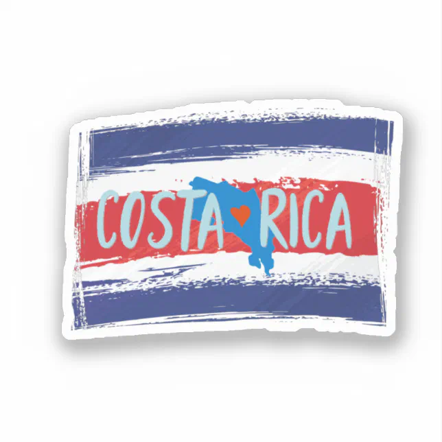 Costa Rica Map Sticker | Zazzle