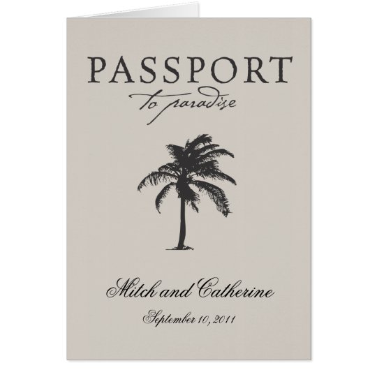 Costa Rica Passport Wedding Invitation | Zazzle.com