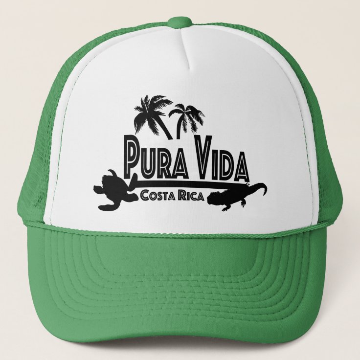 Costa Rica Pura Vida Ttucker Hat | Zazzle