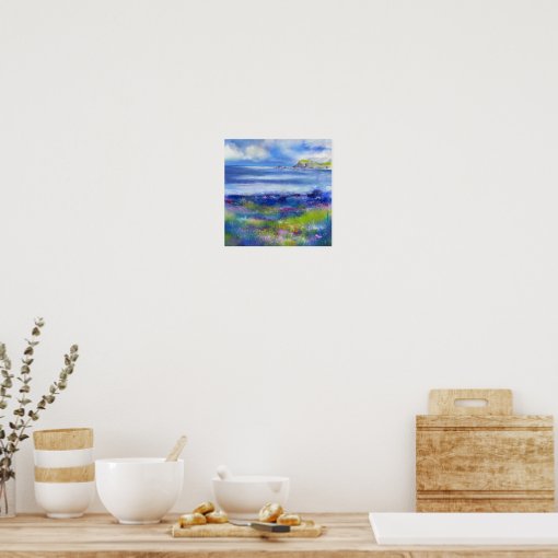 Costal Spring Cornwall Poster | Zazzle