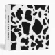 Costume Black and White Cow Print 3 Ring Binder | Zazzle