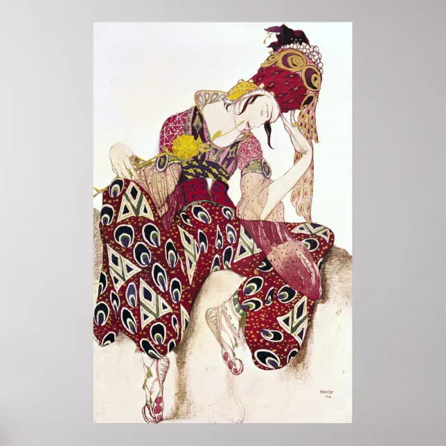 Costume design for Nijinsky at ballet 'La Poster | Zazzle