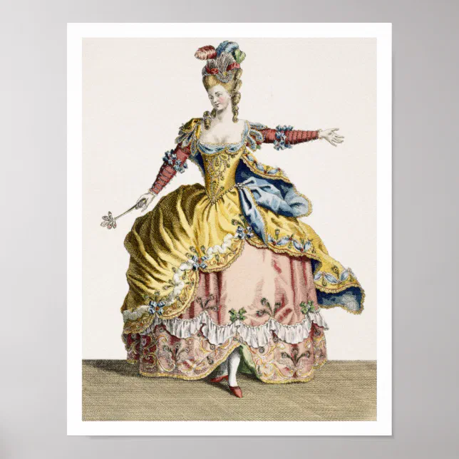 Costume for the Queen of the Sylphs in the Ballet Poster | Zazzle