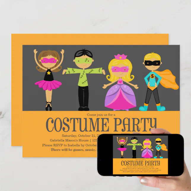 Costume Party Invitation | Zazzle