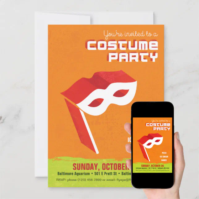 Costume Party Invitation | Zazzle