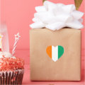 Cote d'Ivoire Flag Heart Sticker | Zazzle