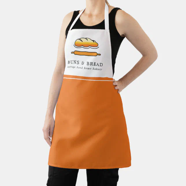 Cottage Food Home Bakery Bread Logo Apron | Zazzle