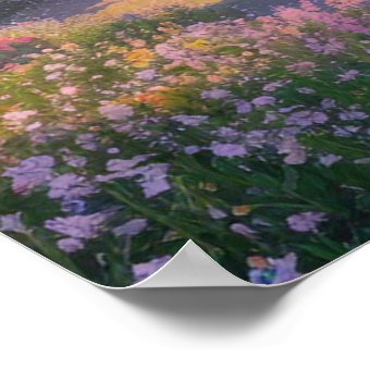 Cottage in Garden Haven Poster | Zazzle