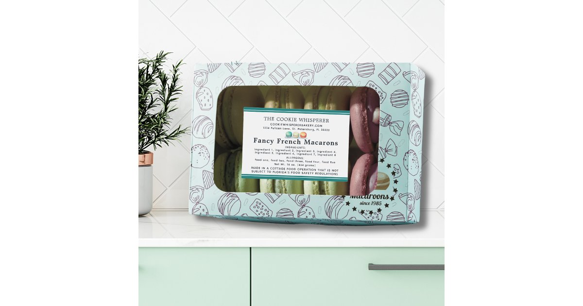 Cottage Law Home Bakery Ingredients Allergens Food Label | Zazzle