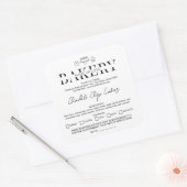 Cottage Law Label Home Bakery Minimalist Sticker | Zazzle