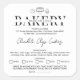 Cottage Law Label Home Bakery Minimalist Sticker | Zazzle