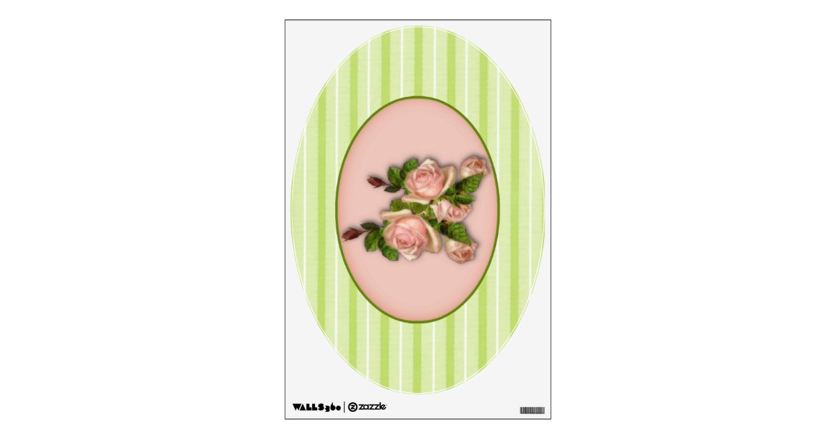 Cottage Rose Wall Decal | Zazzle