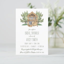 Cottagecore Chalet, Cottage, Garden Bridal Shower Invitation | Zazzle
