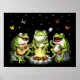 Cottagecore Frogs Camping Poster | Zazzle