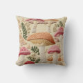 Cottagecore Mushroom Throw Pillow | Zazzle